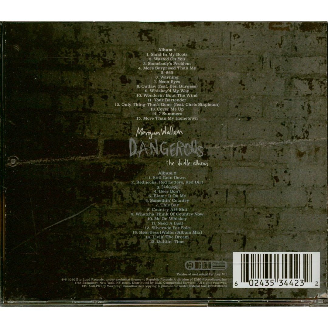Morgan Wallen - Dangerous: The Double Album 2CD - uDiscover Music